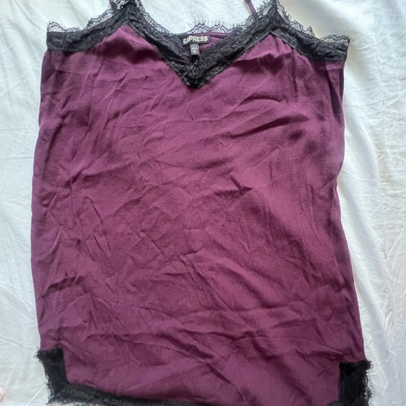 Express | Dresses | Express Plum Lace Cami Dress | Poshmark